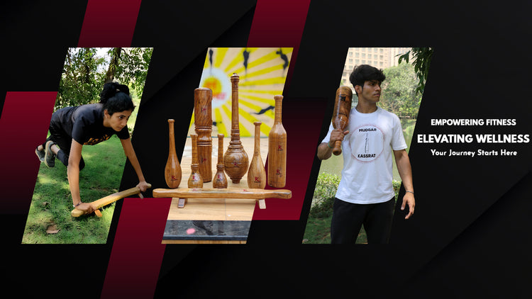 Traditional Indian Fitness Equipment - Mudgar, Gada, Samtola | Kassrat